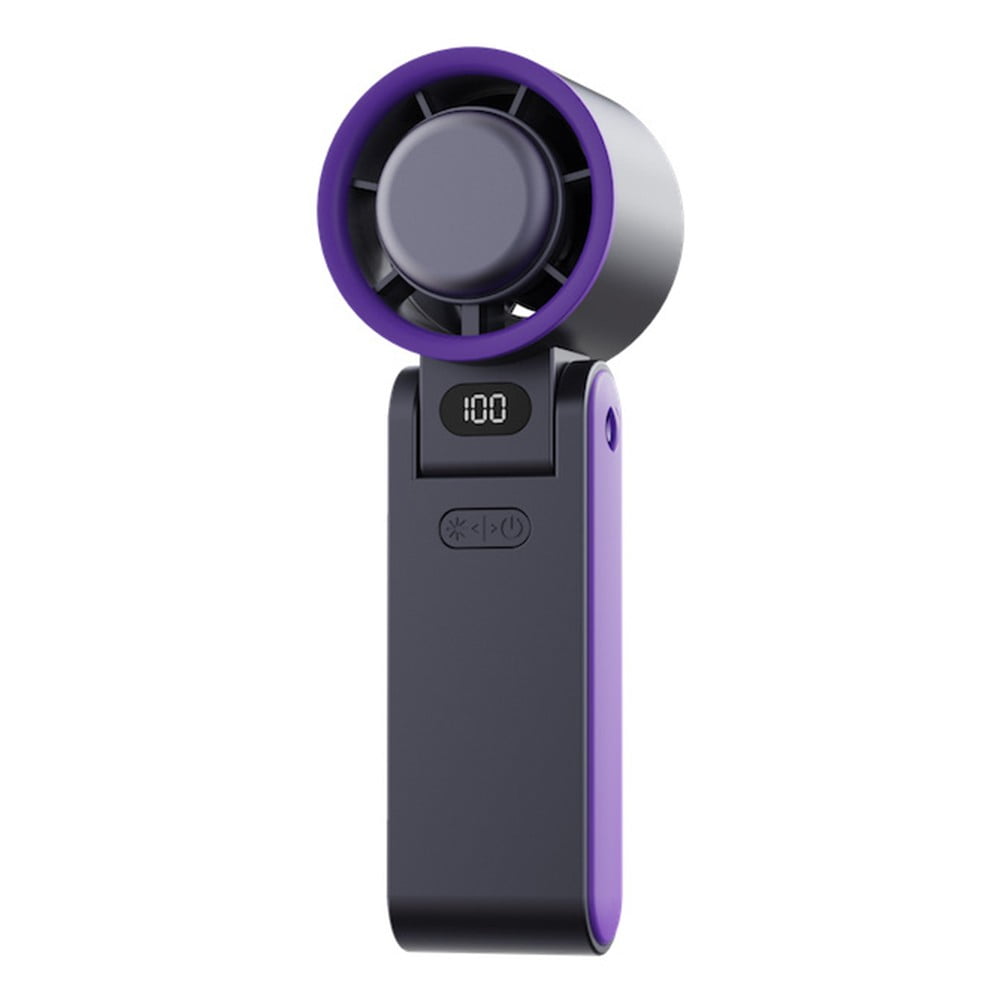 100-Speed High-Speed Handheld Cooling Fan Foldable Neck Hanging USB Fan ...