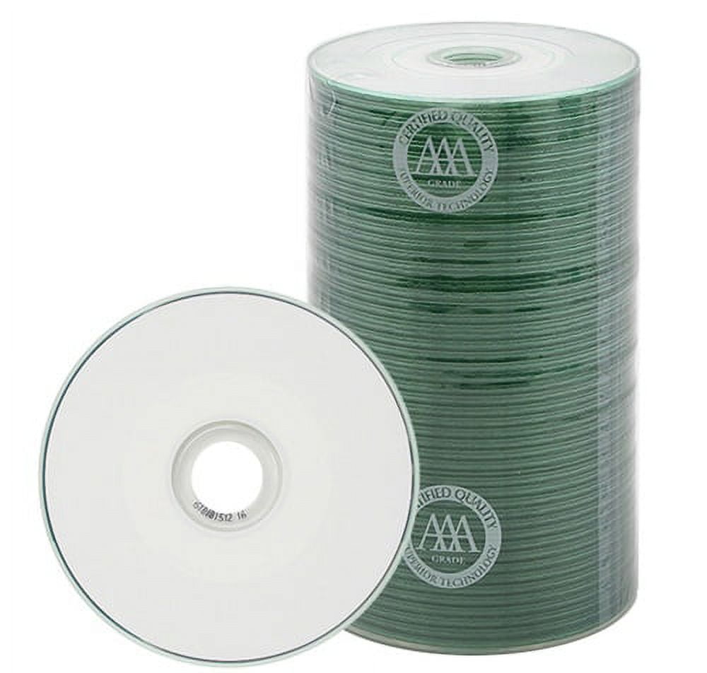 100 Spin-X 24x MINI CD-R Blank Media 22Min 193MB White Inkjet Hub ...