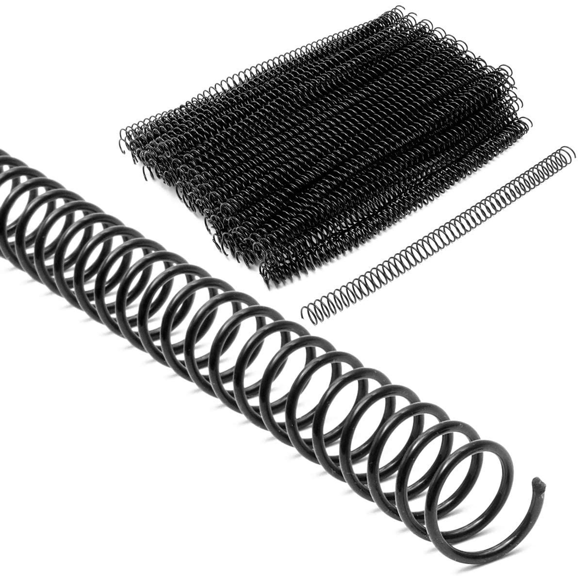 100 Spiral Binding Coils, Plastic Coil Spines for 90 Sheets (12 in ...