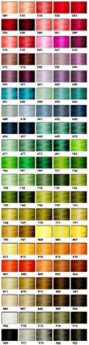 100 Spool Rayon Embroidery Machine Thread Set Vibrant Colors, 1100YDS ...