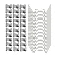 100 Stainless Steel Greenhouse Fasteners Clips Glass Panel Holders 1 ...