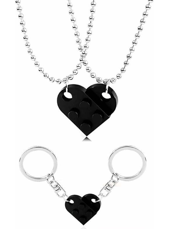 Lego Heart Keychain