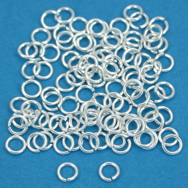 100 Sterling Silver Open Jump Rings Jewelry 24 Ga 3mm - Walmart.com