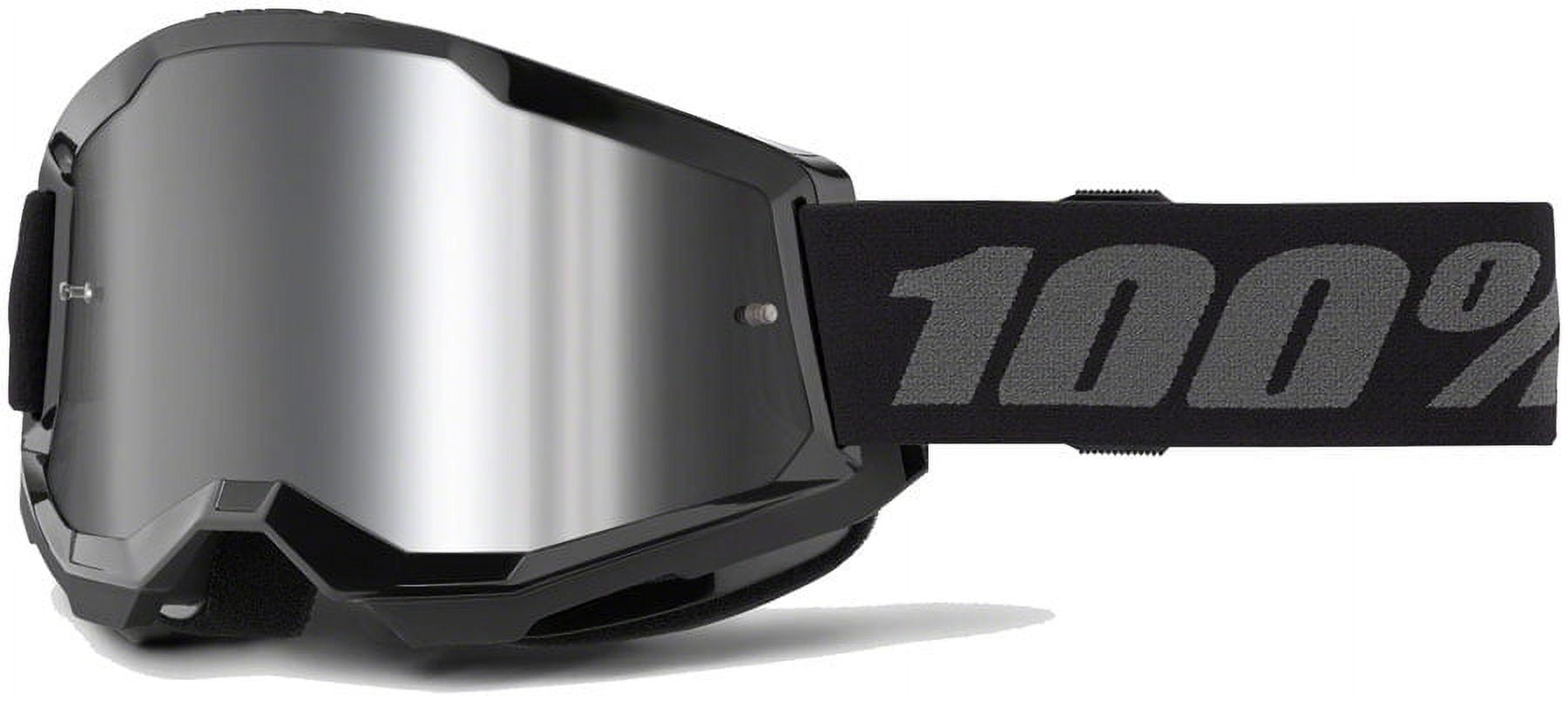 100% Strata 2 Goggles - Black/Mirror - Walmart.com