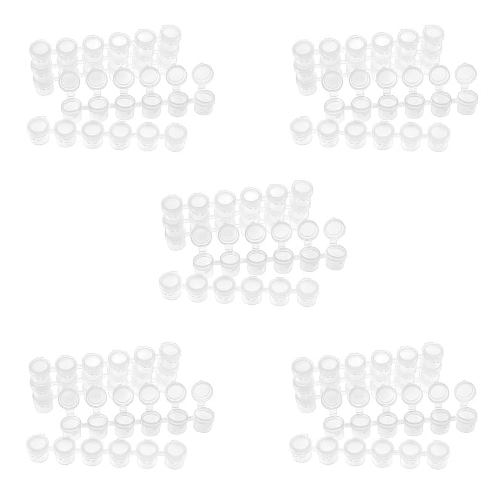 100 Strips 120 Pots 5Ml 6 Cups Mini Empty Paint Pot Pod Strips Paint ...
