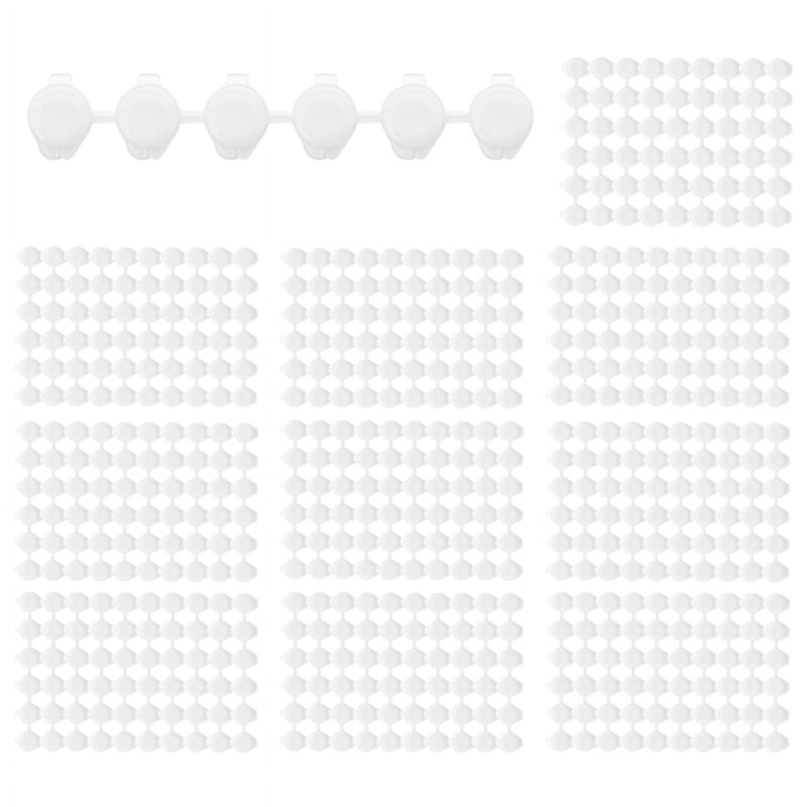 100 Strips 600 Pots Empty Paint Strips Paint Cup Clear Plastic Storage ...