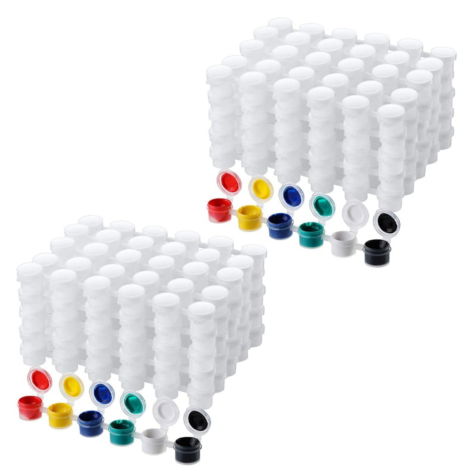 100 Strips Empty Paint Strips Paint Cup Pots Clear Storage Paint ...