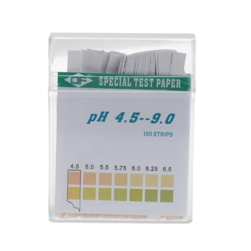 100 Strips PH Value 0-14 4.5-9.0 Alkaline Acid Litmus Testing Paper ...