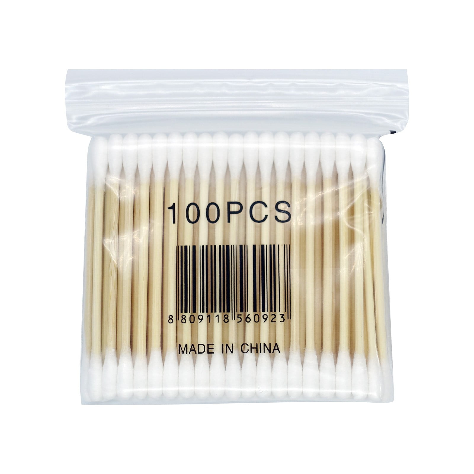 100 Swabs Cotton Wooden Ear Swabs Friendly Double Ended Swabs Swabs for ...