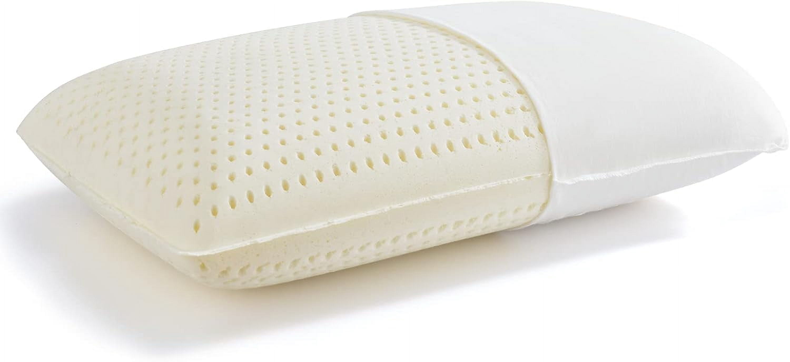 100% Talalay Latex Pillow Standard Size Mid Loft with Removable ...