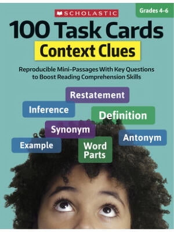 100 Task Cards: Context Clues: Reproducible Mini-Passages with Key ...