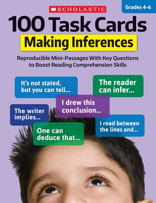 100 Task Cards: Making Inferences: Reproducible Mini-Passages with Key ...