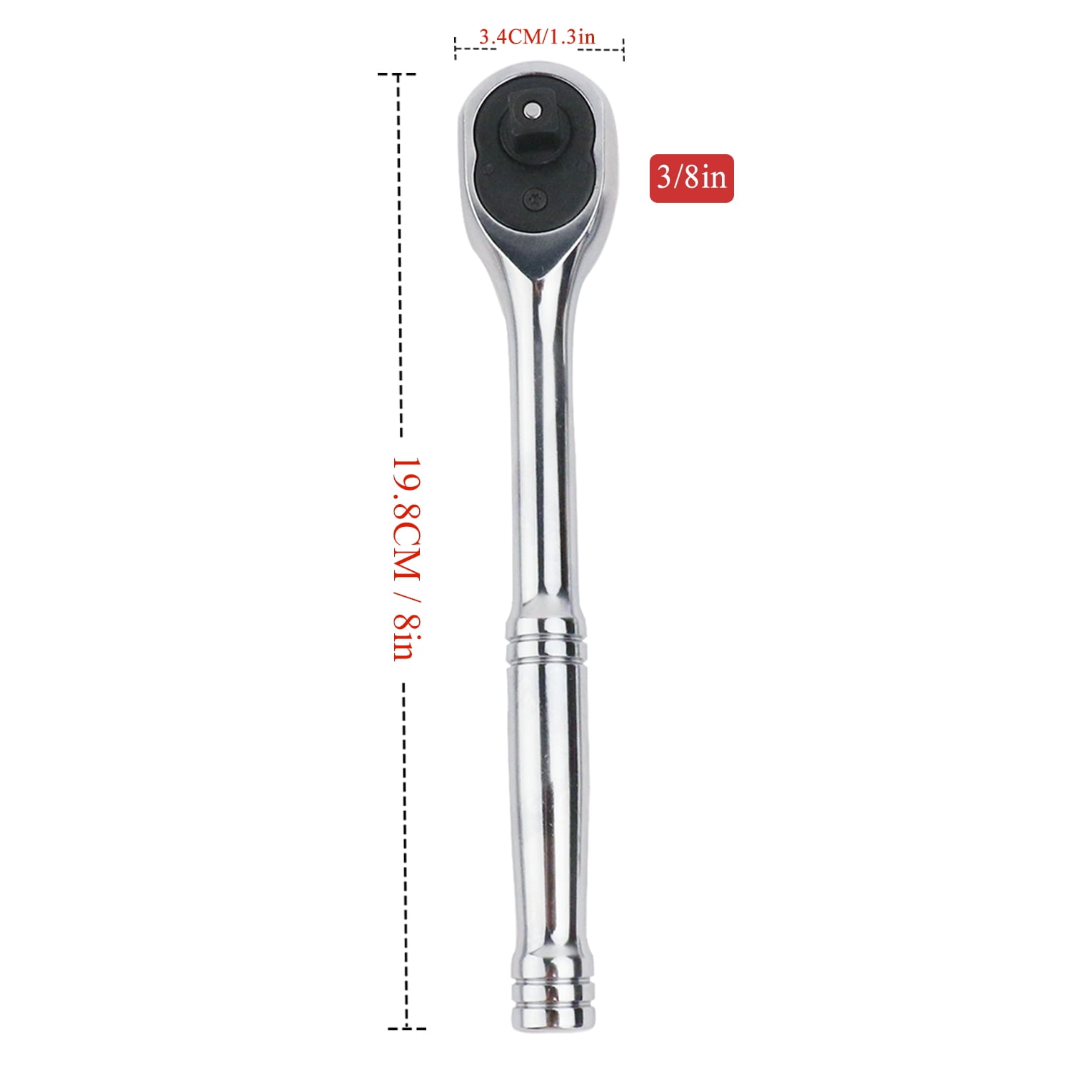 100 Teeth Quick Release Ratchet Handle Narrow Place Using More Than ...