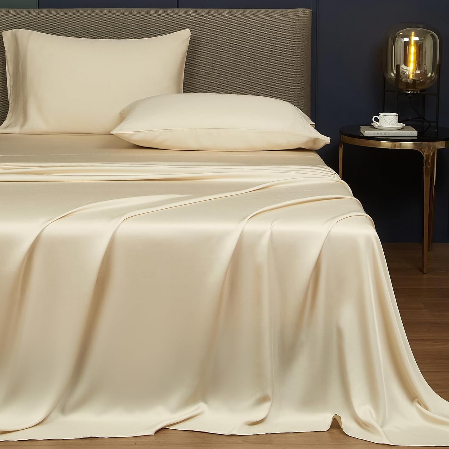 100% Tencel Eucalyptus Lyocell Sheets, Softer Than Silk, Gentle to Skin ...