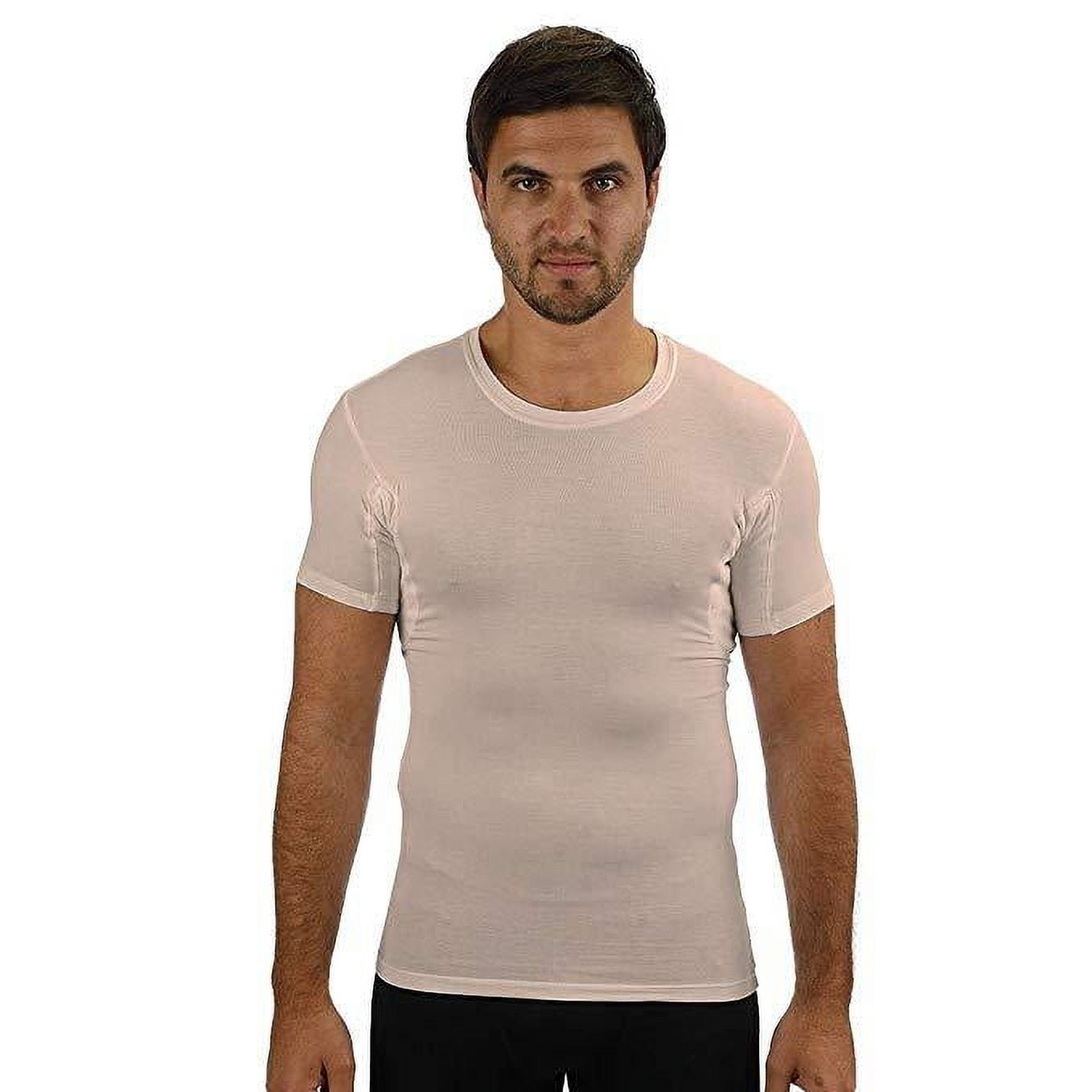 100% Tencel Slim Fit Undershirt Crew Neck With Sweat-Proof Underarm ...