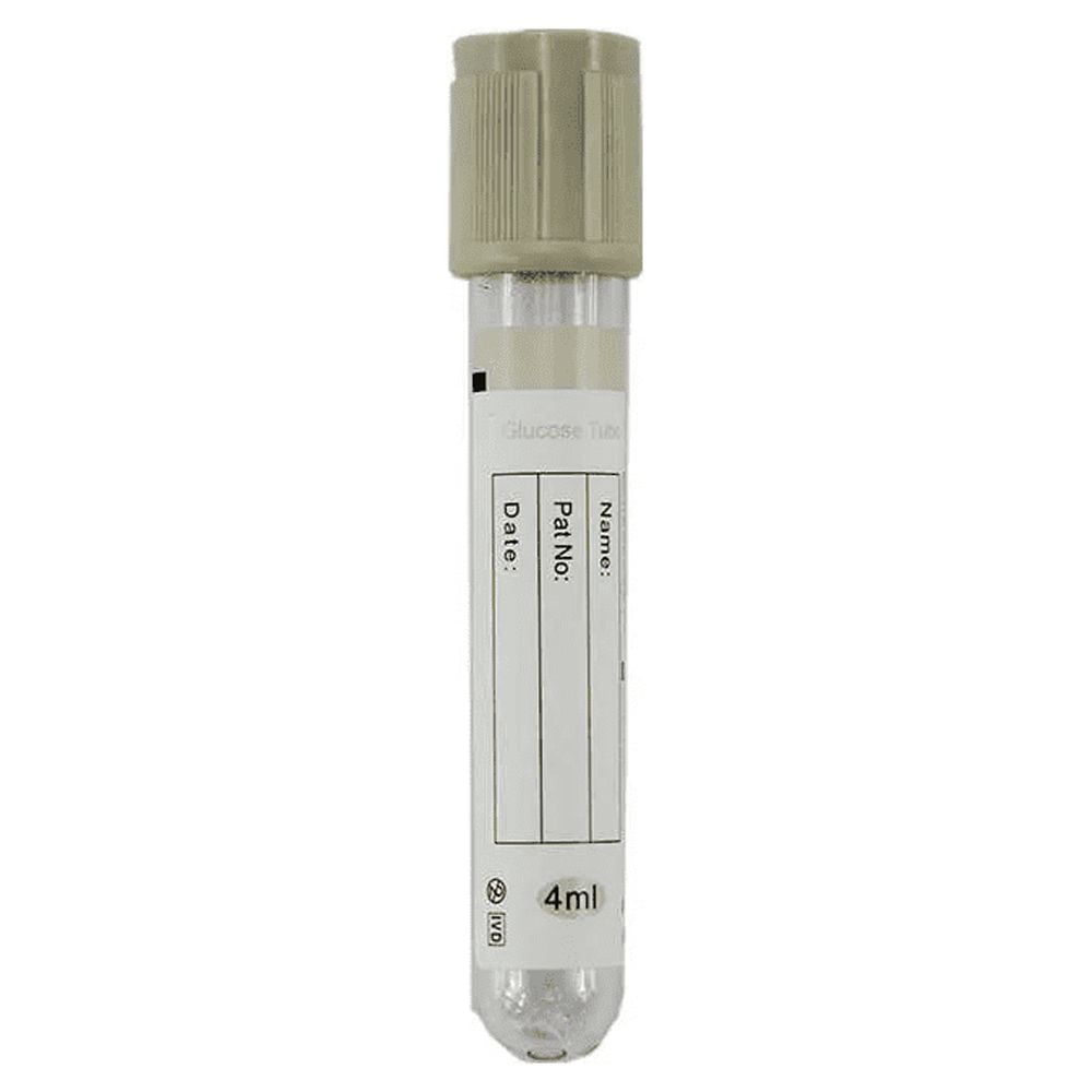 100 Tubes, Gray Top 13x75mm, 4ml, PET (Glucose Tube) - Walmart.com