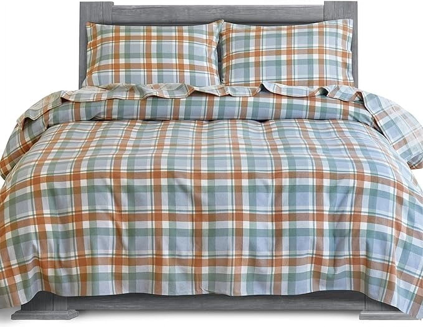 100% Turkish Soft Cotton Flannel Sheet Set - 4-Piece - Deep Pocket ...