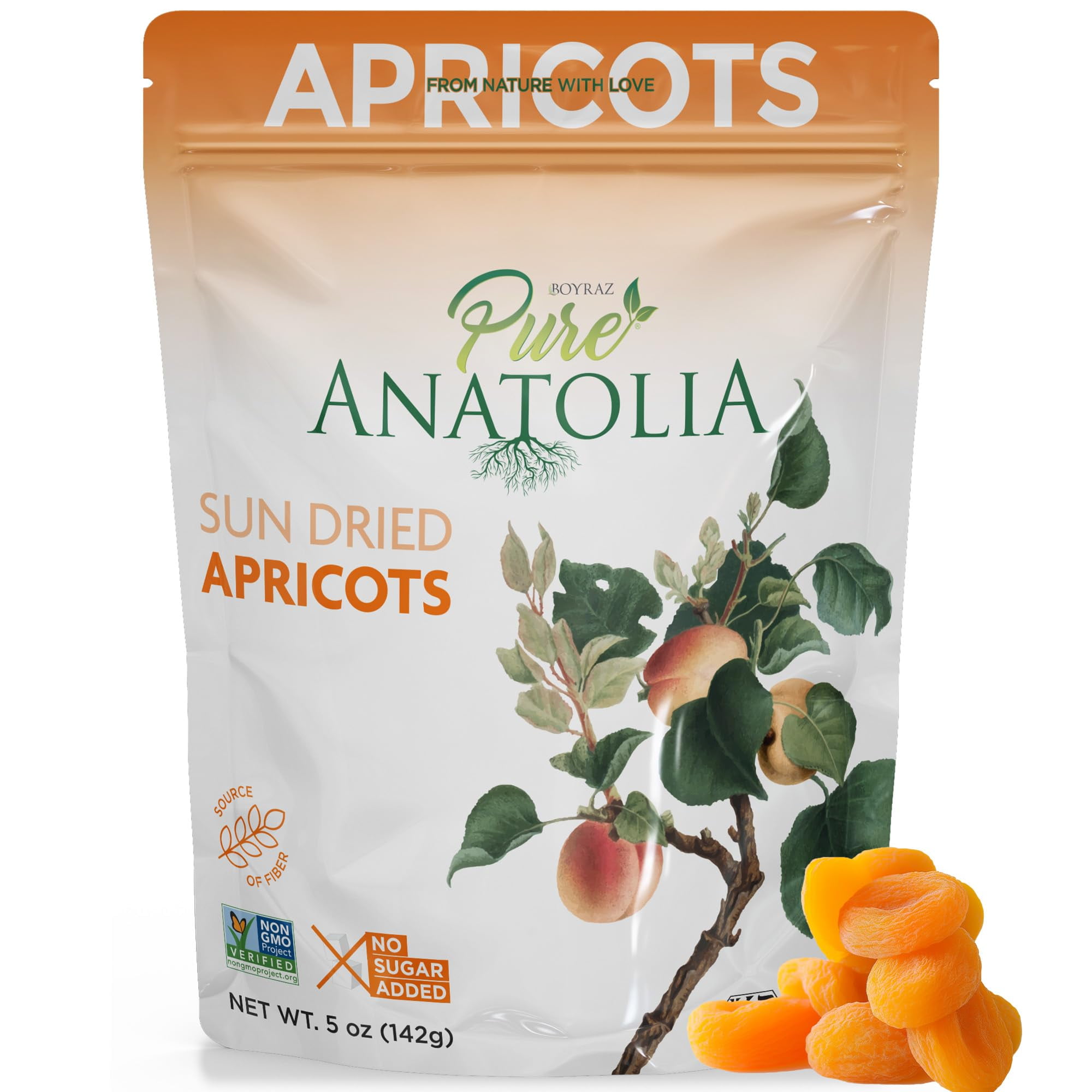 100% Turkish Sun Dried DHF10 Apricots by Pure Anatolia, No Sugar Added ...
