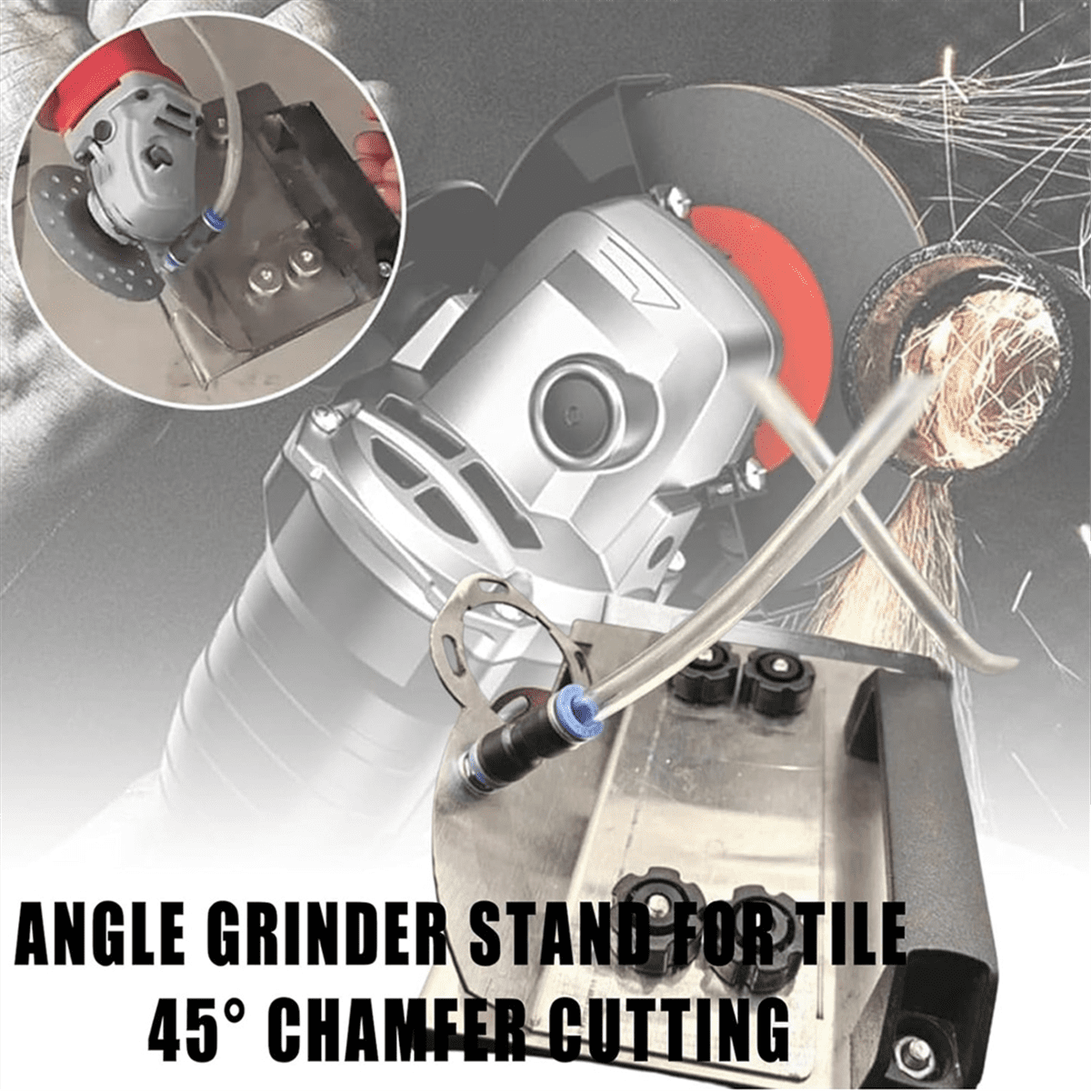 100 Type Angle Grinder Stand for Tile 45° Chamfer Cutting Metal Ceramic ...