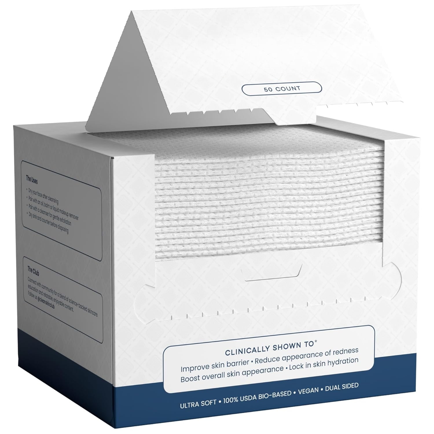 100% USDA Bio-Based Face Wipes, Disposable Face Wipes, Eczema ...