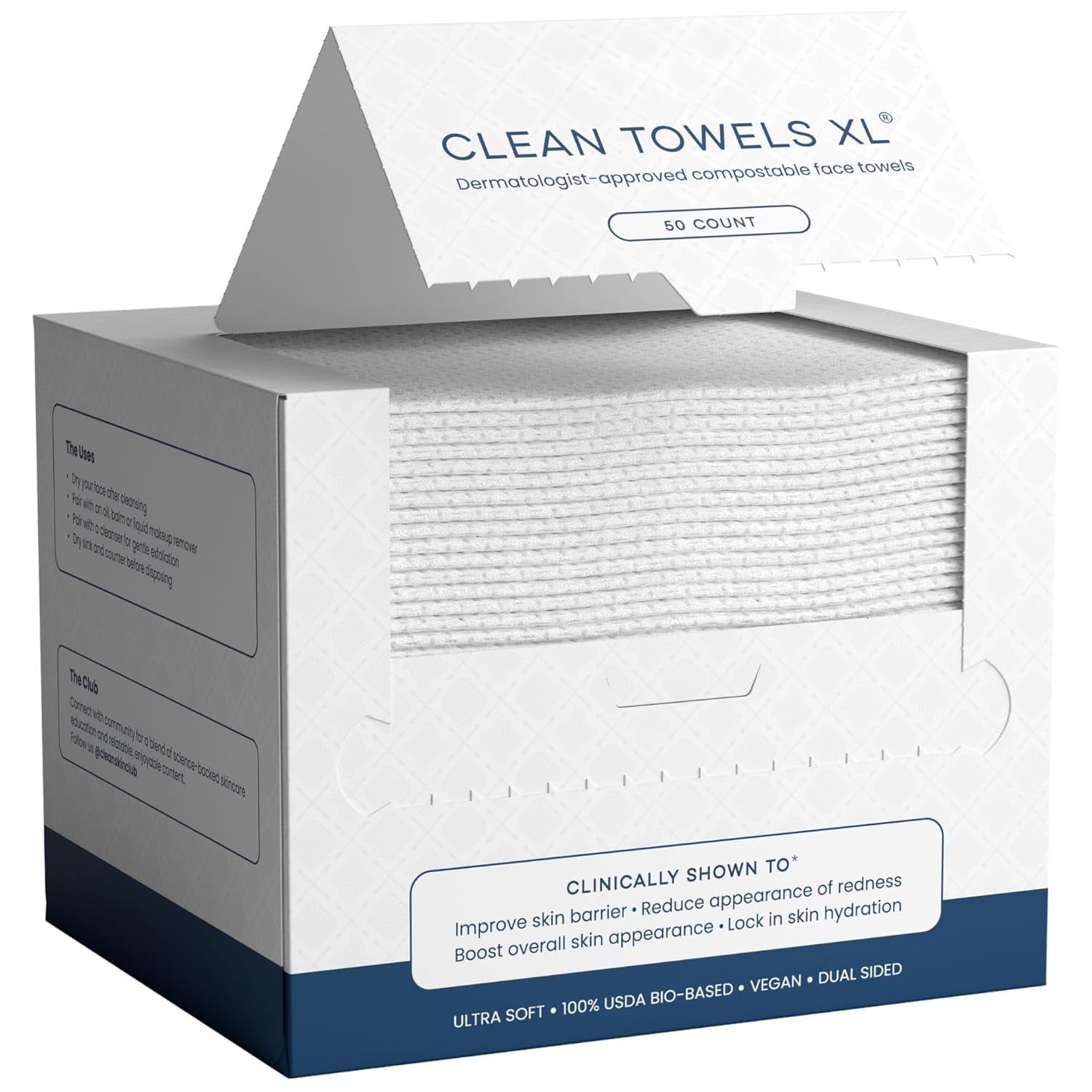 100% USDA Bio-Based Face Wipes, Disposable Face Wipes, Eczema ...