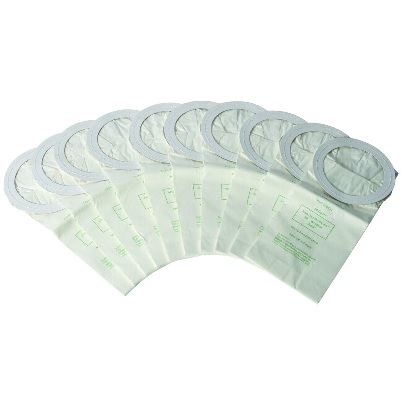 100 Vacuum Round Paper Bags for Proteam Oreck 10 Quart Back Pack ...