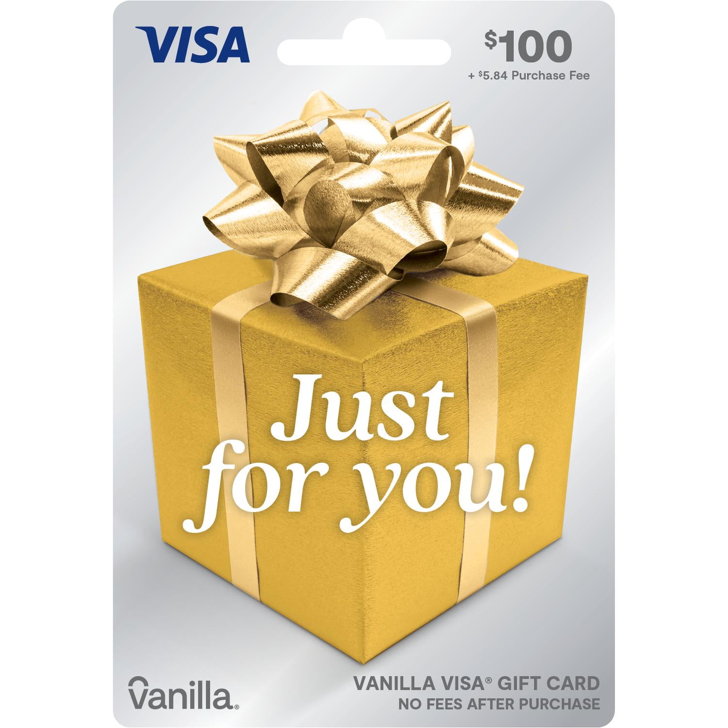Vanilla® Visa® $100 Gold Box Gift Card (Plus $5.84 Purchase Fee) - Walmart.com