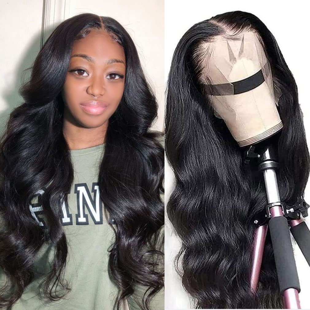 Free Shipping! 100% Virgin Human Hair HD Lace Wig Body Wave 13√ó4 Lace ...