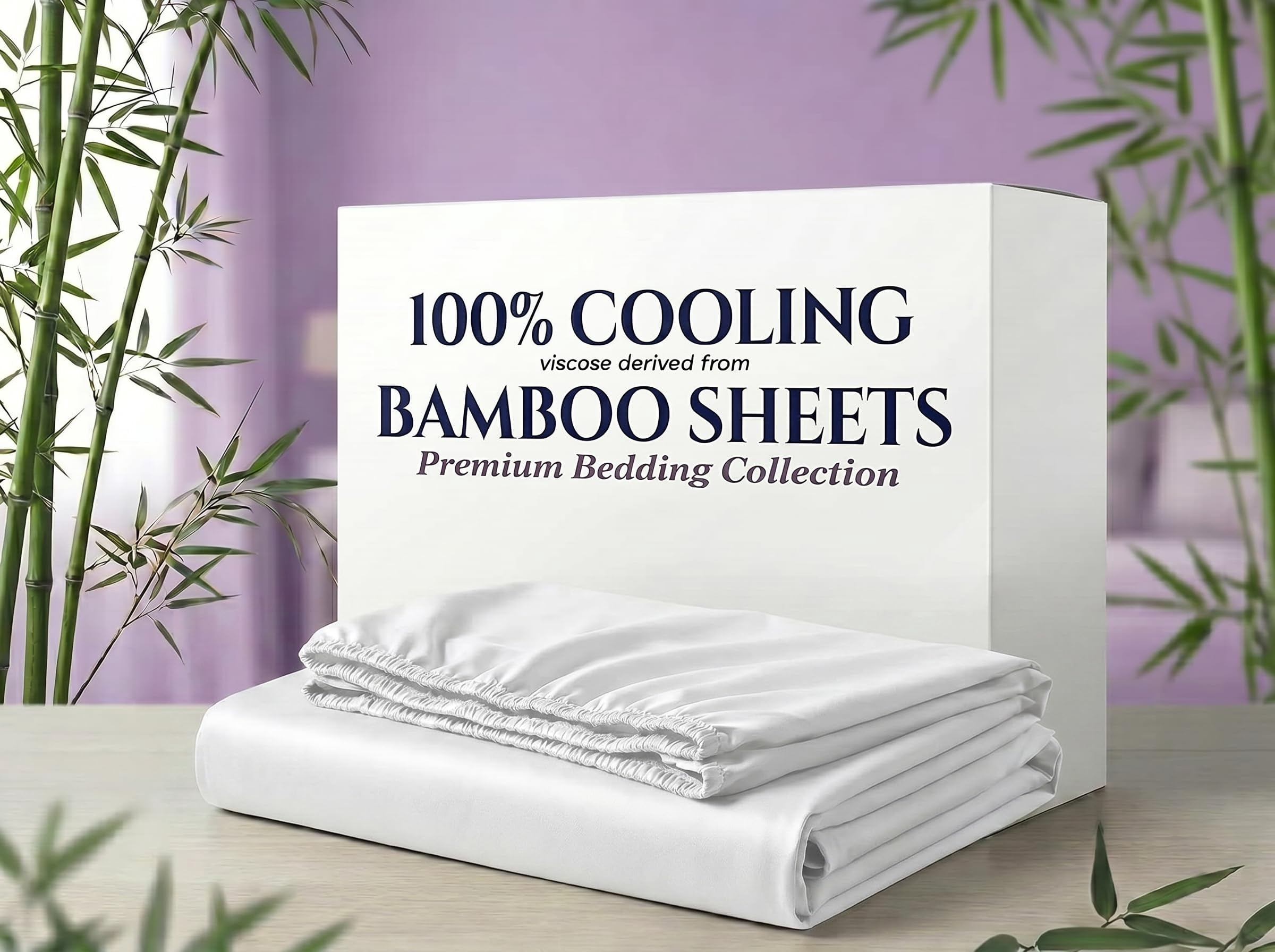 100% Viscose from Bamboo Fitted Sheet Only - Full Size - 1000 Thread ...