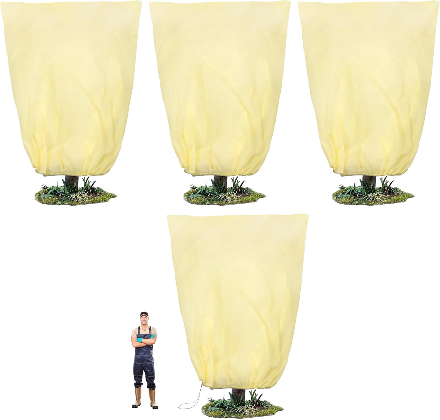 100”(W) x120”(H) Plant Covers Freeze Protection, 2.8oz/yd²Heavy-Duty ...