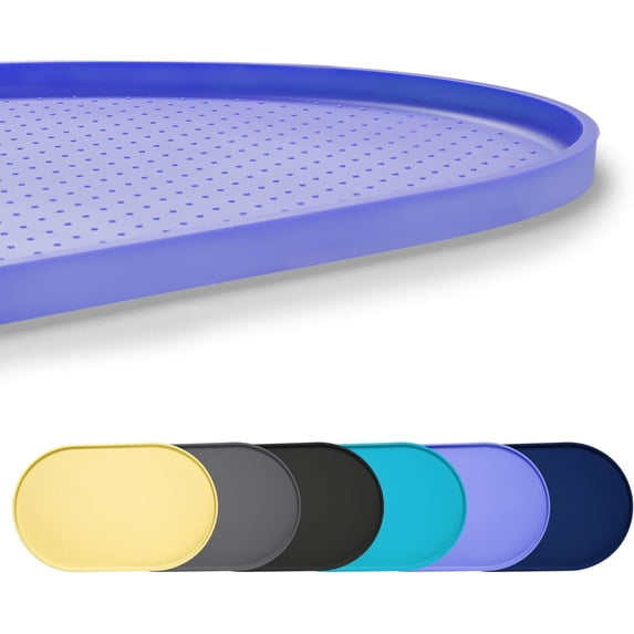 100% Waterproof 1.0" Raised Edge BPA Free Silicone Dog Food Mat, Pet ...