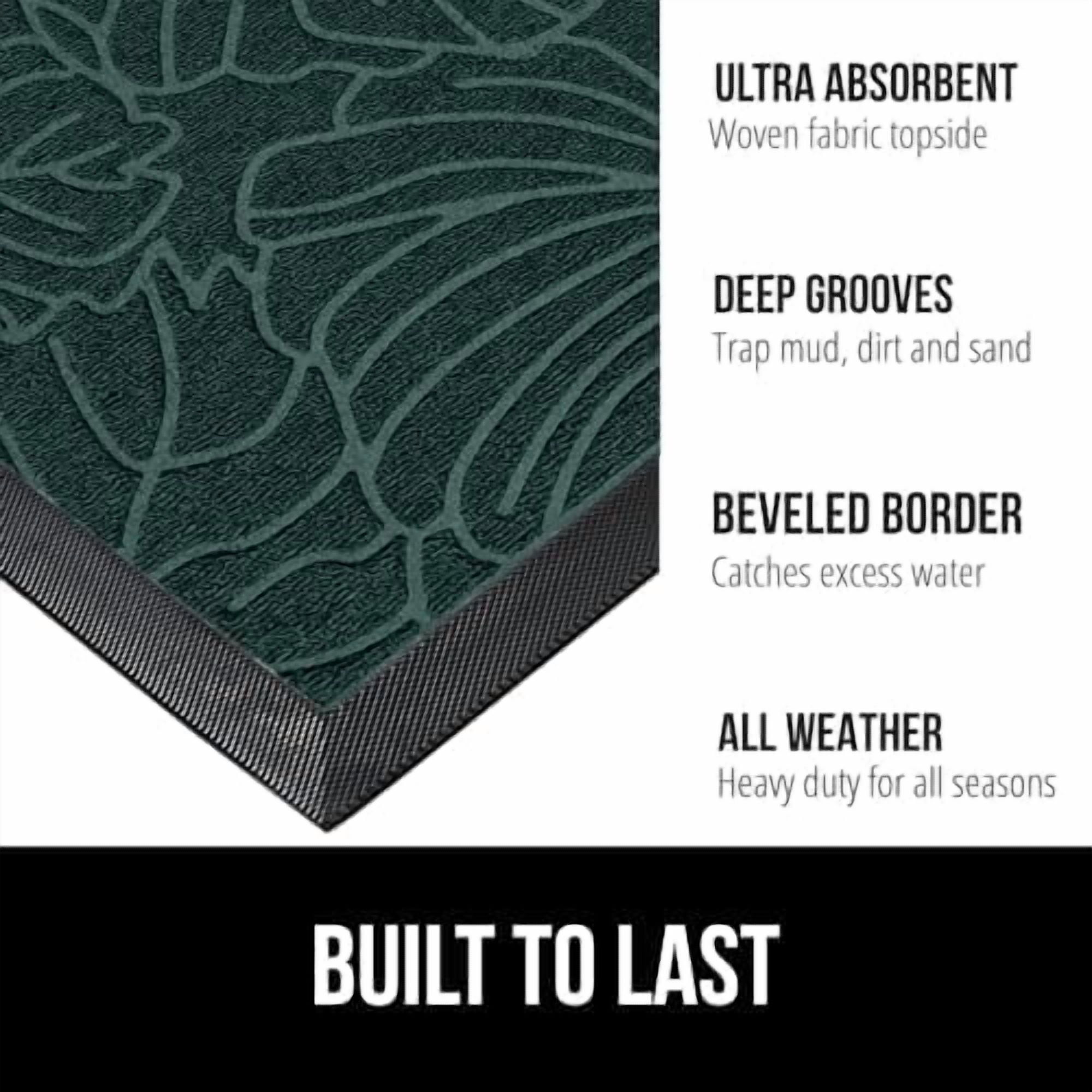 100% Waterproof All-Season WeatherMax Doormat US Designed Natural ...