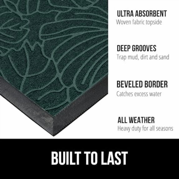 100% Waterproof All-Season WeatherMax Doormat US Designed Natural ...