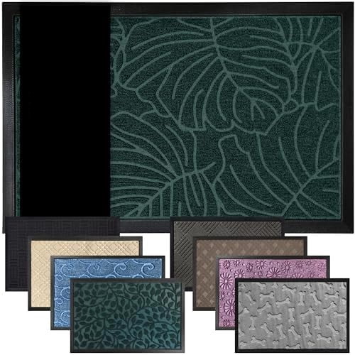 100% Waterproof All-Season WeatherMax Doormat US Designed Natural ...