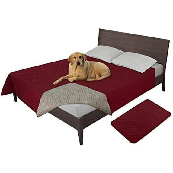 100% Waterproof Dog Bed Cover, Non-Slip Pet Blanket for Furniture ...