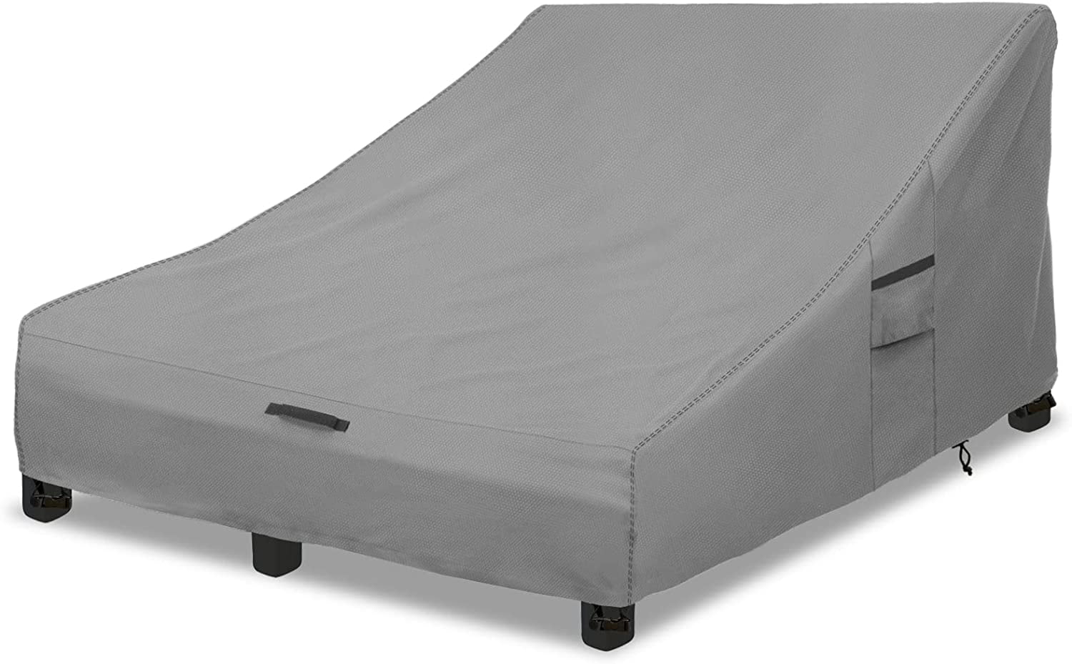 100% Waterproof Patio Double Wide Chaise Lounge Chair Cover, 600D Tough ...