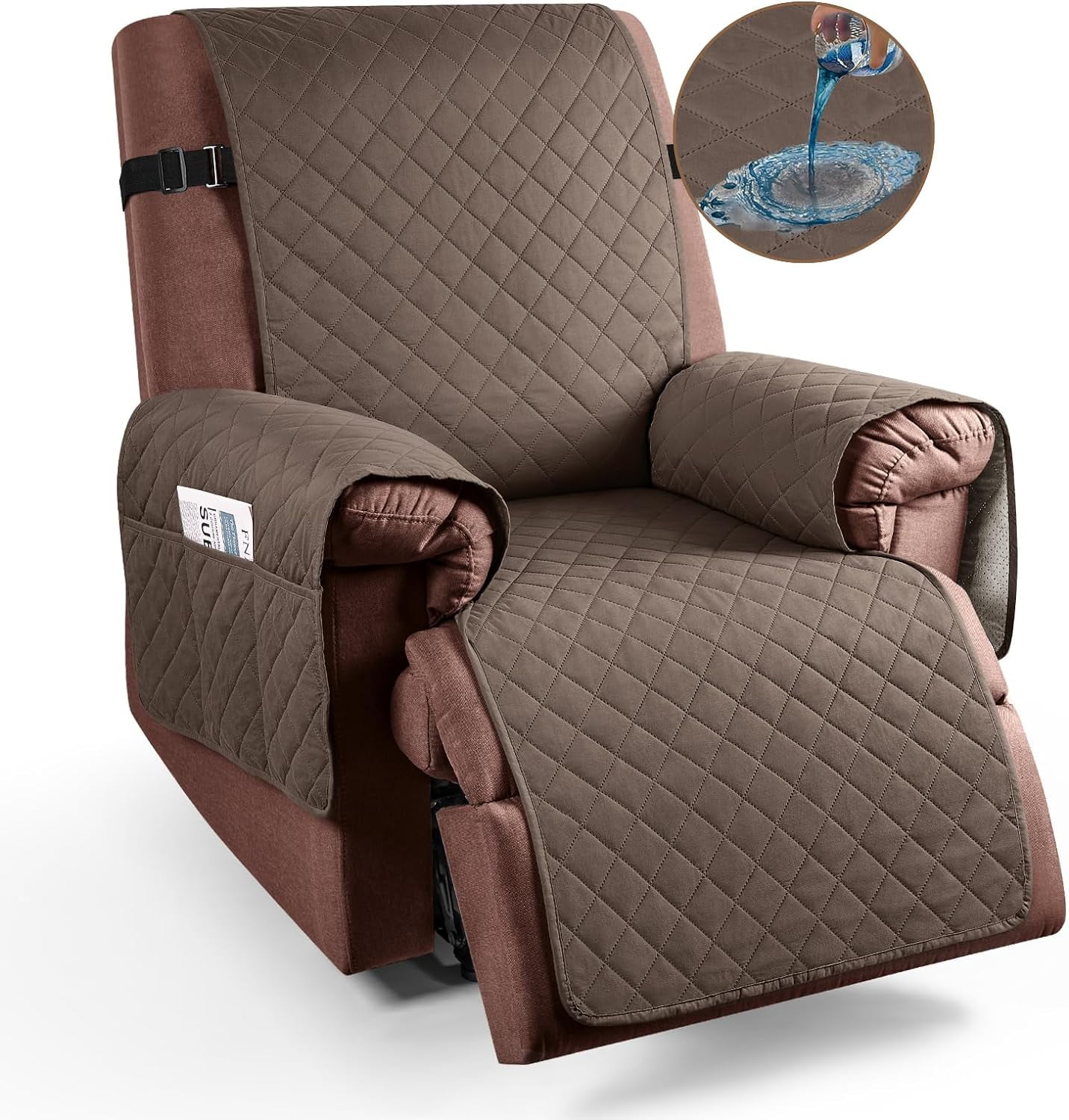 100% Waterproof Recliner Chair Cover, Reclining Couch Covers for Pets ...