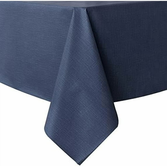 100% Waterproof Rectangle PVC Tablecloth - 54 x 78 Inch - Oil Proof ...