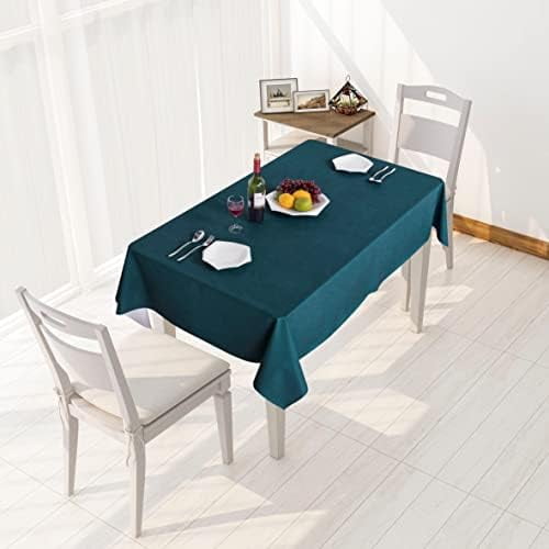 100% Waterproof Rectangle PVC Tablecloth - 54 x 78 Inch - Oil Proof ...