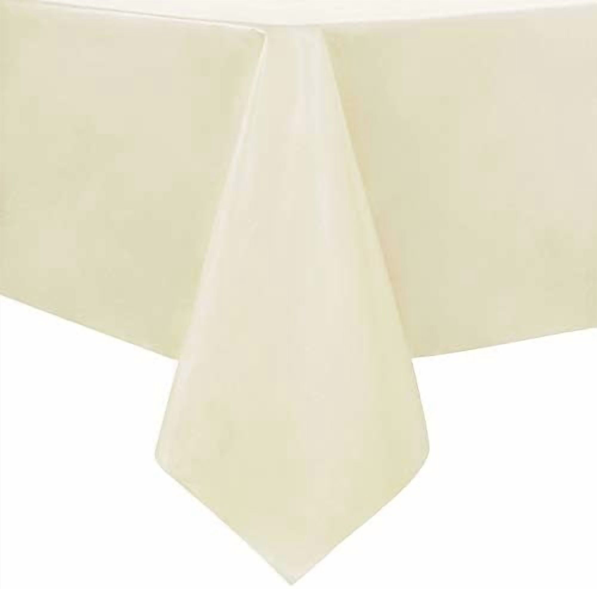100% Waterproof Rectangle PVC Tablecloth - 60 x 102 Inch - Oil Proof ...