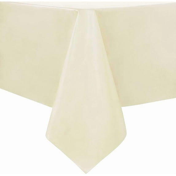 100% Waterproof Rectangle PVC Tablecloth - 70 x 70 Inch - Oil Proof ...