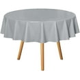 100% Waterproof Round PVC Tablecloth - 54 Inch - Oil Proof Spill Proof ...
