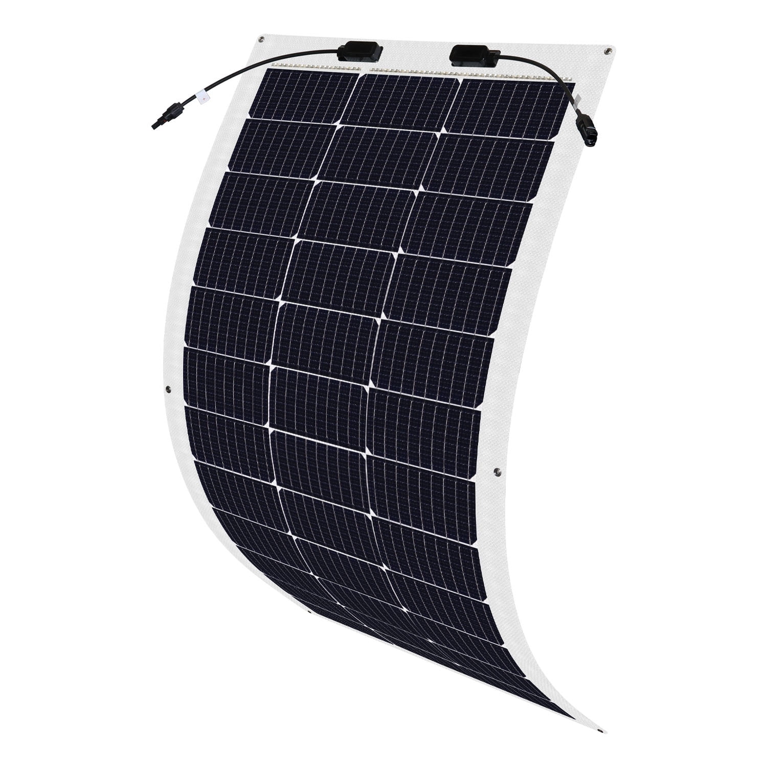 100 Watt 12 Volt, High Efficiency Monocrystalline Lightweight Solar ...
