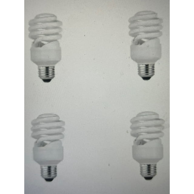 100-Watt Equivalent A21 Spiral Non-Dimmable E26 Base EcoSmart Compact ...