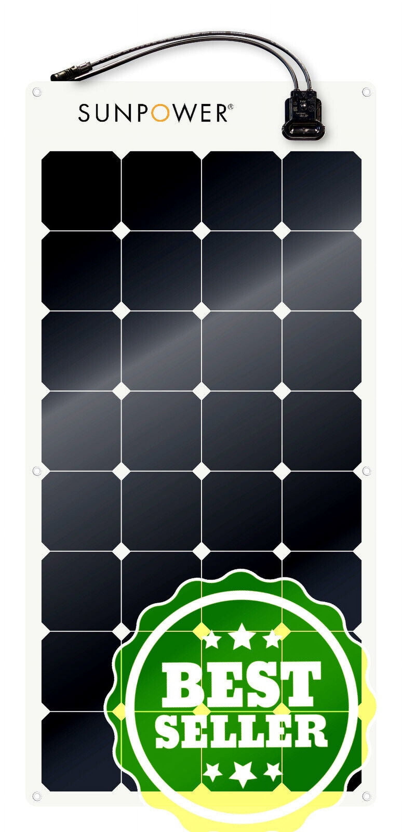 100 Watt Flexible Lightweight Solar Panel By Maxeon Sunpower 100W Made ...