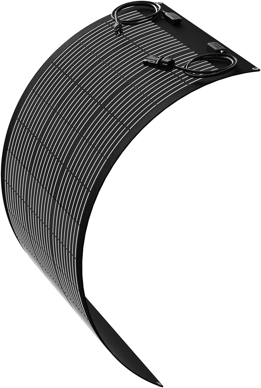 100 Watt Flexible Solar Panel 12V Monocrystalline 100W 12 Volt Semi ...