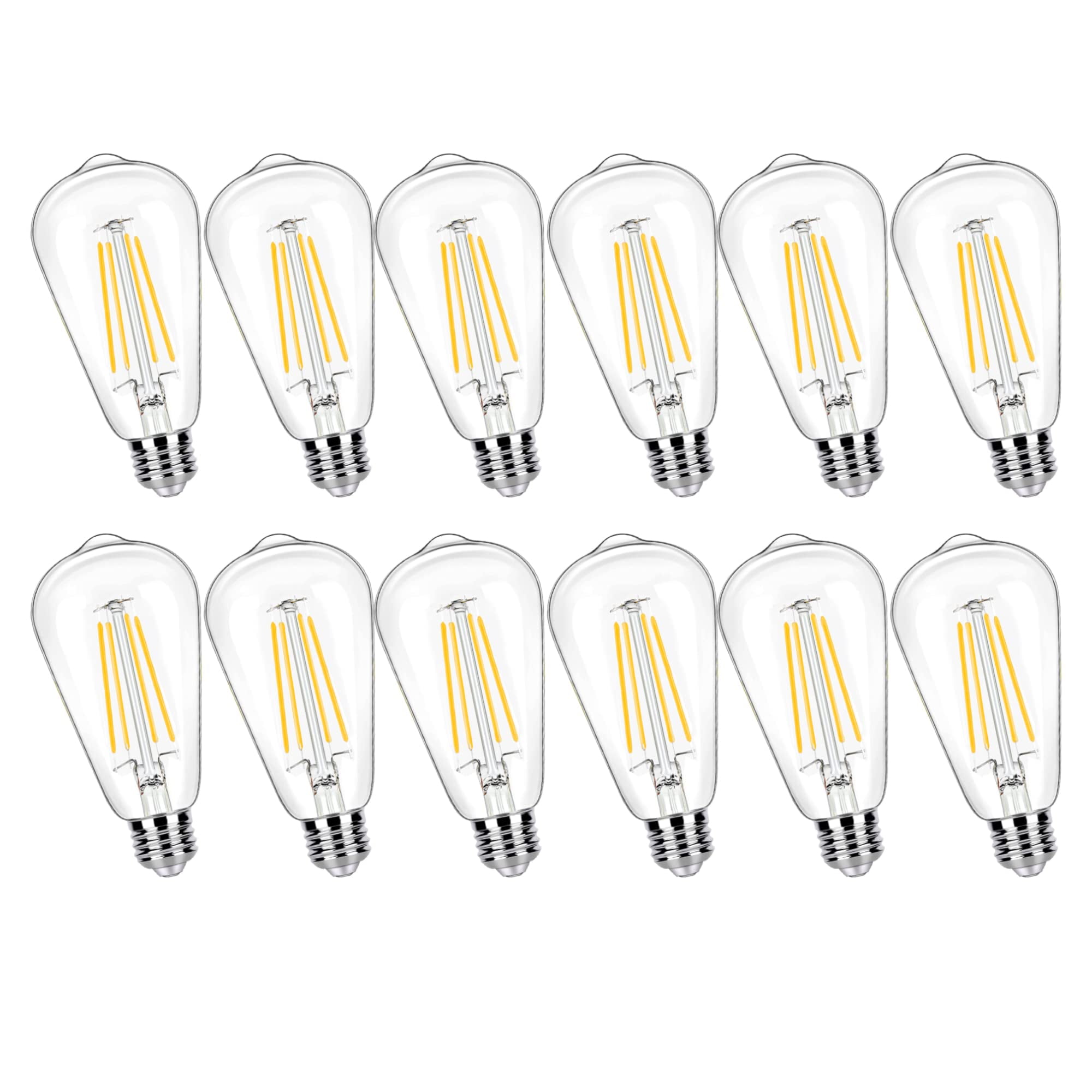 100 Watt Led Bulb, 12 Pack 9W Led Edison Light Bulbs 100+ watt ...