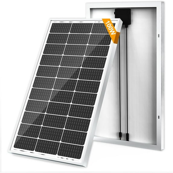 100 Watt Solar Panel 12 Volt, 100W Solar Panel High-Efficiency ...