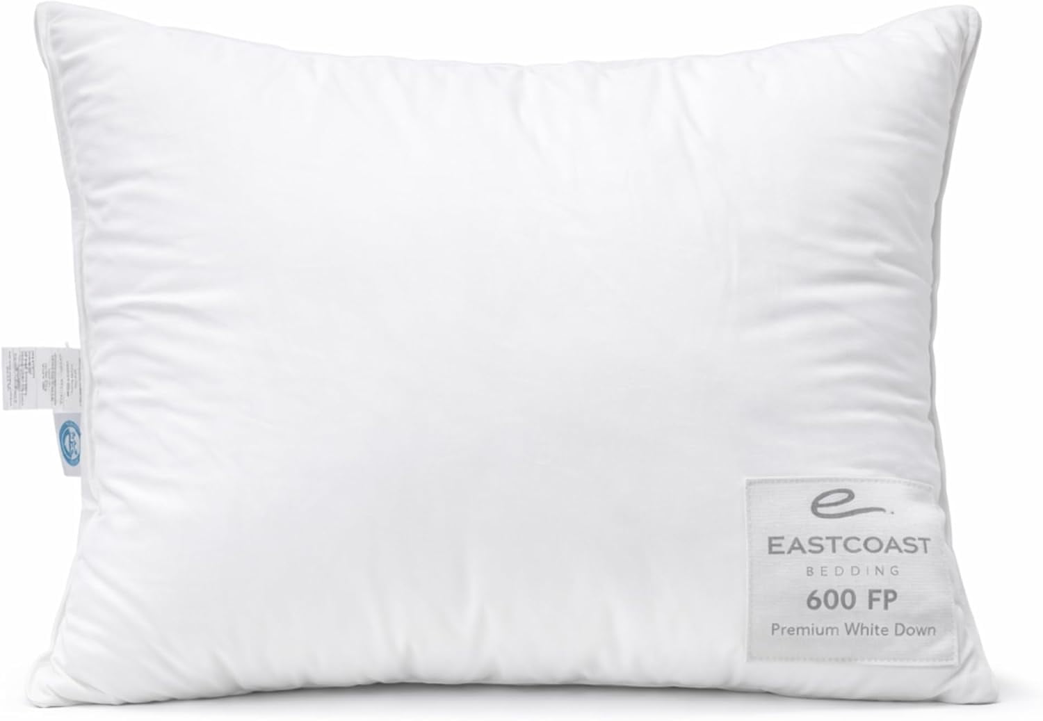 100% White Down Pillow, No Feathers, 600 Fill Power, 400 Thread Count ...