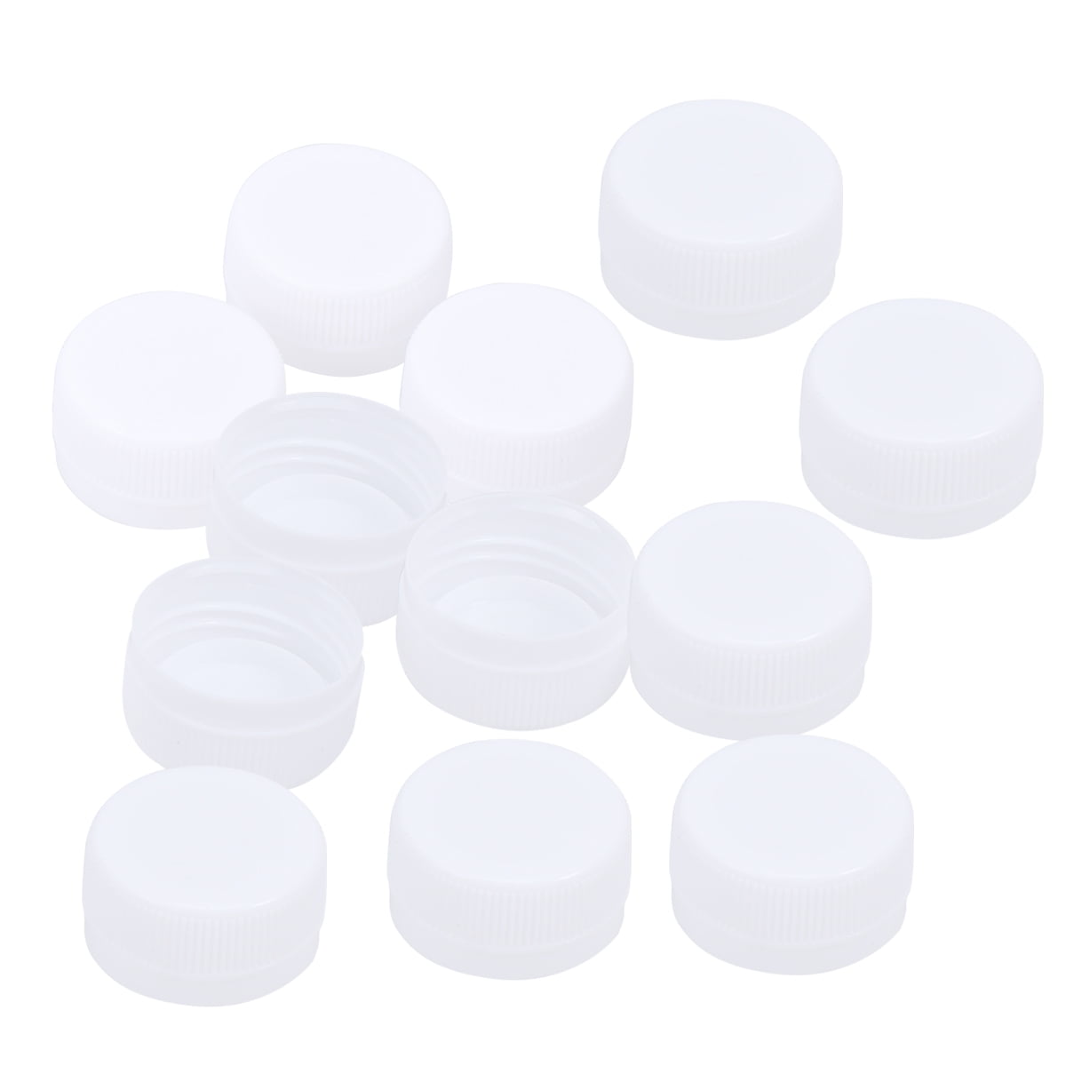 100 White Plastic Bottle Caps for DIY Decor - Walmart.com